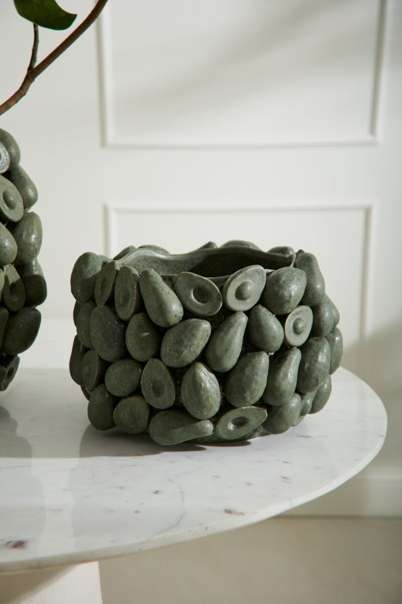 Accent Decor Layered Avocado Pot – A Colorful Farmhouse