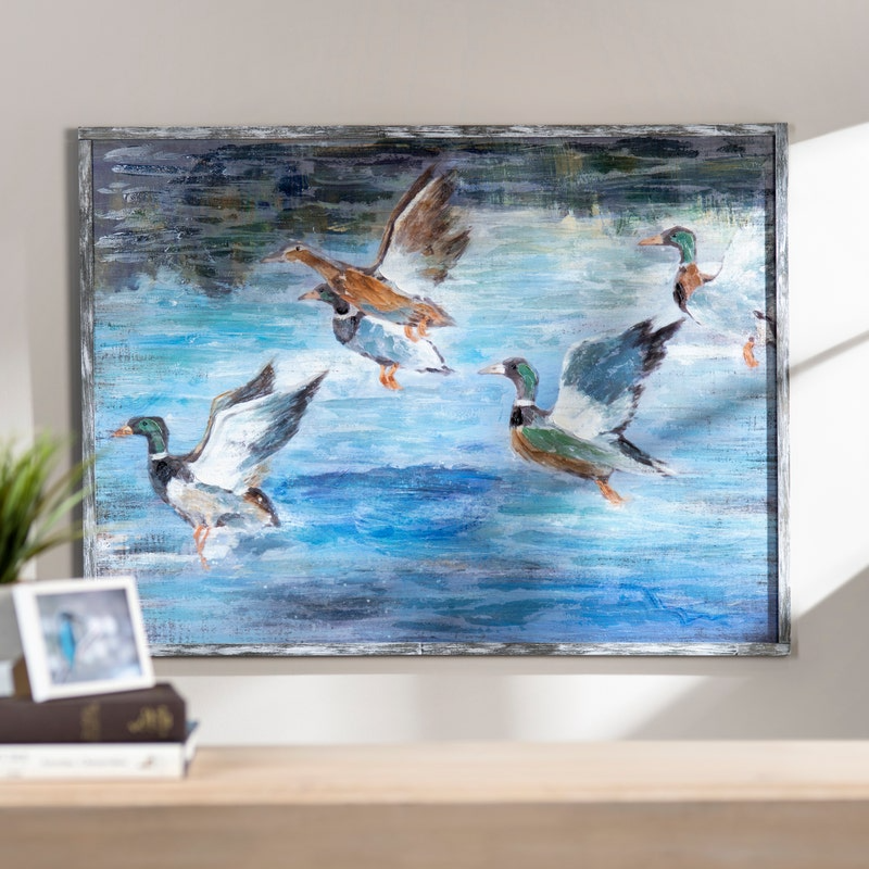 Crestview Collection Up and Away Framed Painting on Wood – A Colorful ...