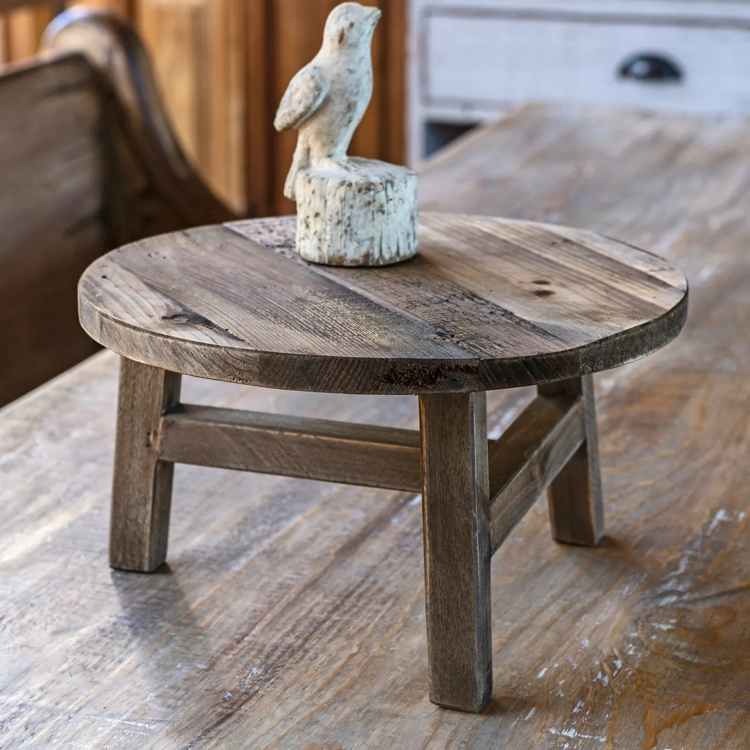 Porch View Home Round Table Top Riser – A Colorful Farmhouse