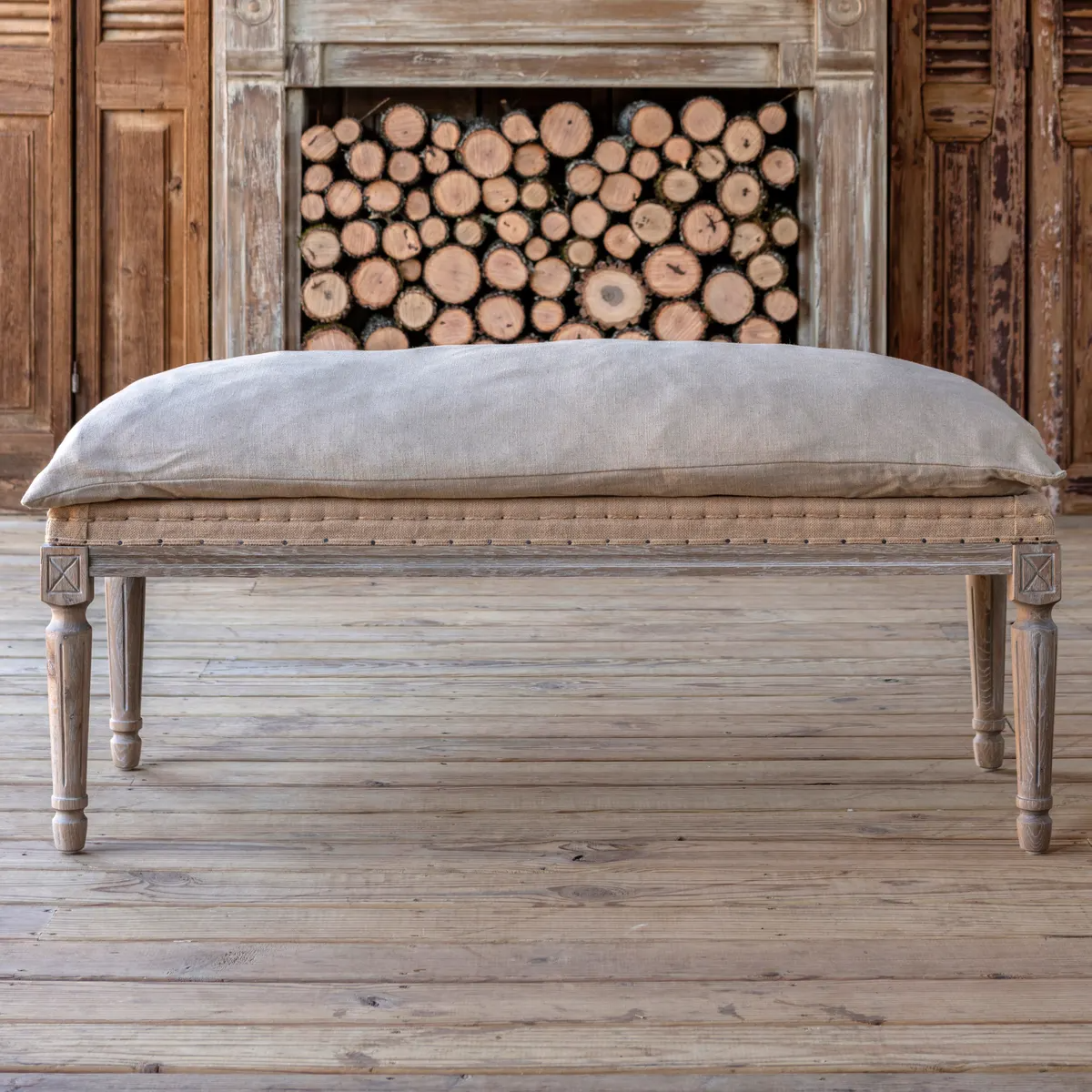 Porch View Home Leland Bench – A Colorful Farmhouse