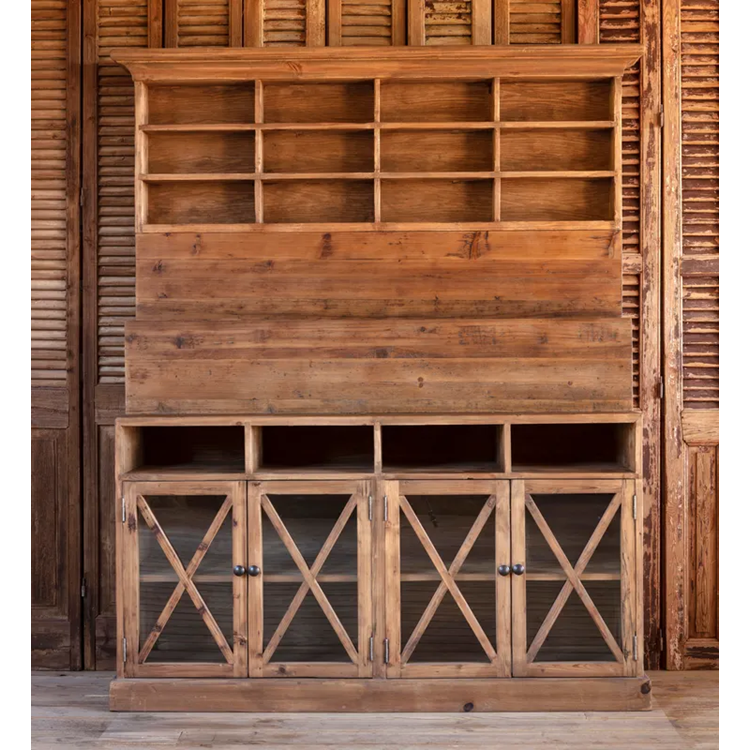 Porch View Display Cabinet – A Colorful Farmhouse