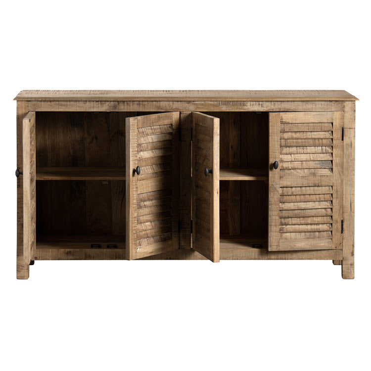 Porch View Home Aged Shutter Console – A Colorful Farmhouse