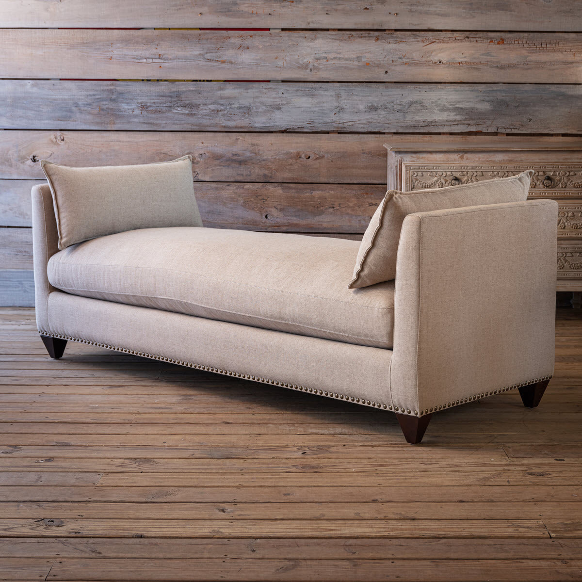 Porch View Home Townhouse Linen Settee – A Colorful Farmhouse