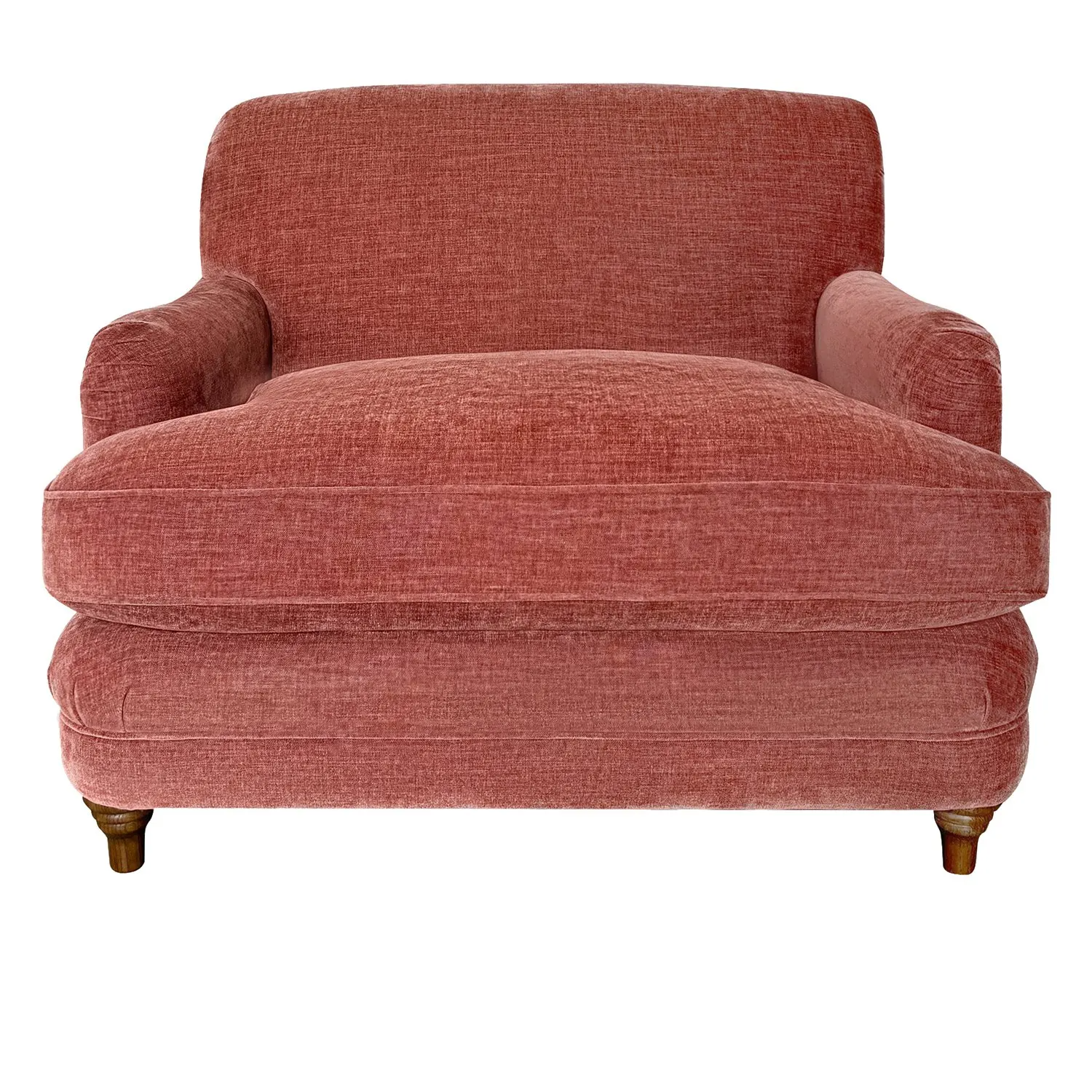 Porch View Home Charleston Chair in Rosewood Vintage Velvet – A Colorful Farmhouse