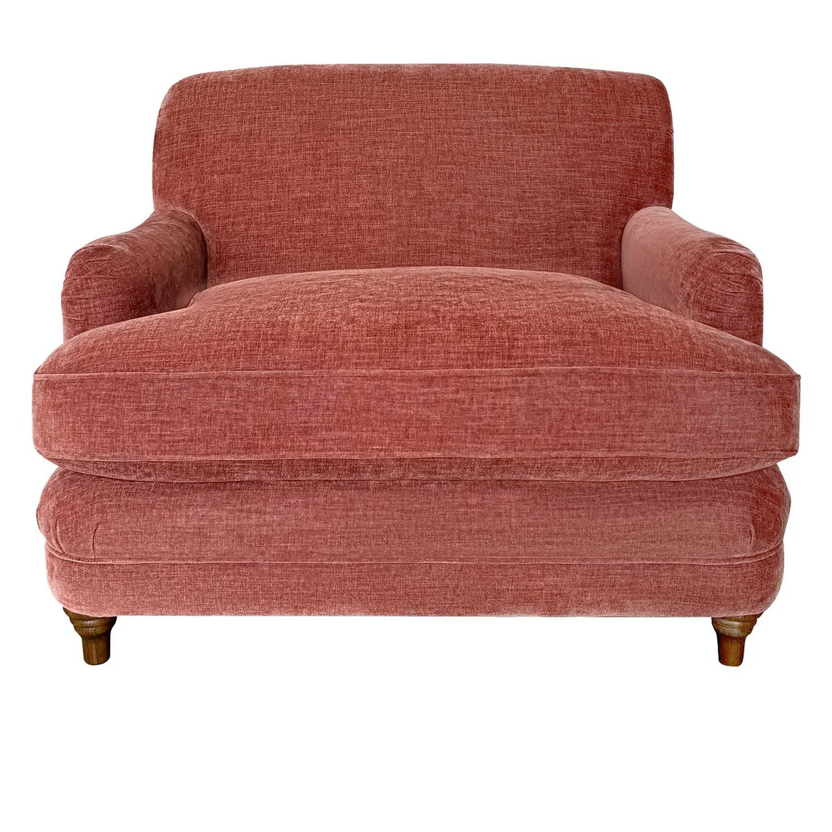 Porch View Home Charleston Chair in Rosewood Vintage Velvet – A Colorful Farmhouse