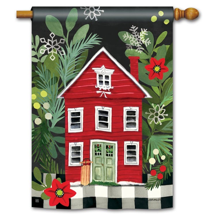 Studio M Homespun Christmas Standard Flag – A Colorful Farmhouse