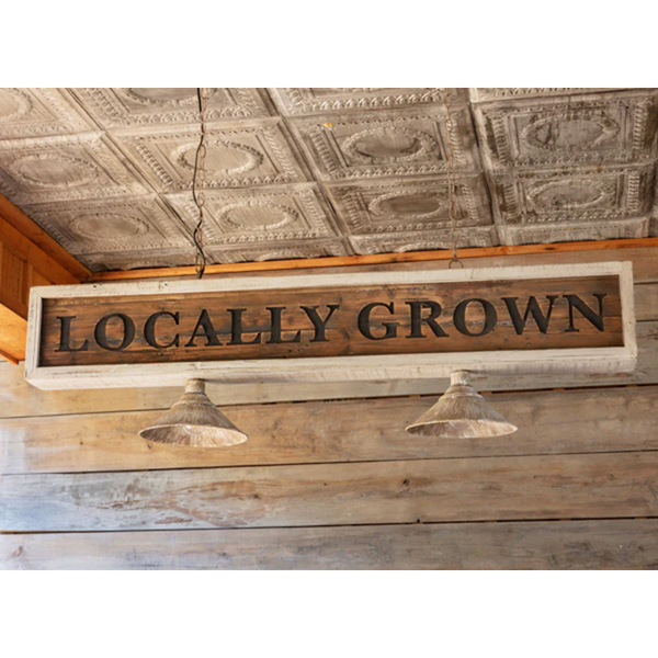 Porch View Home Locally Grown Hanging Sign Light Fixture – A Colorful ...