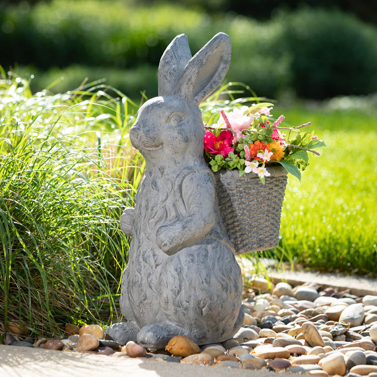 Sullivans Charcoal Rabbit Basket Planter – A Colorful Farmhouse
